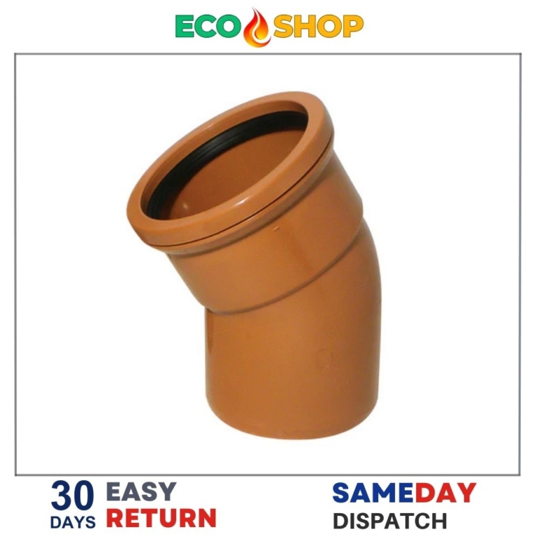 30 Degree 110mm Drainage Elbow Bend | UK Trade