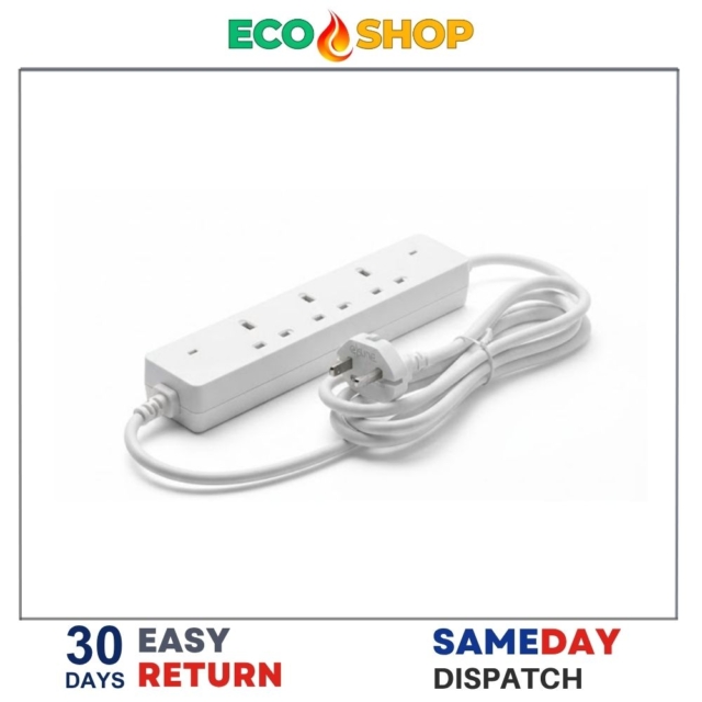 Elpine 4-Gang Extension Lead - 2M Cable Length | UK Trade