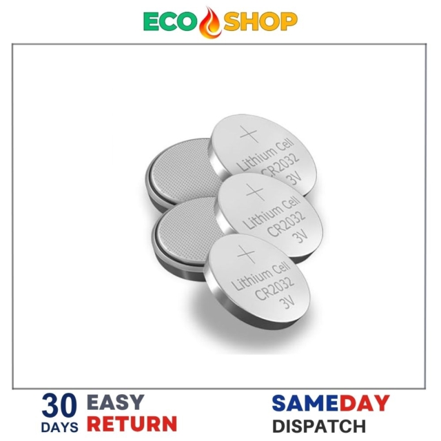 Lithium Button Cell Batteries 3V CR2032 - 5 Pack | UK Trade