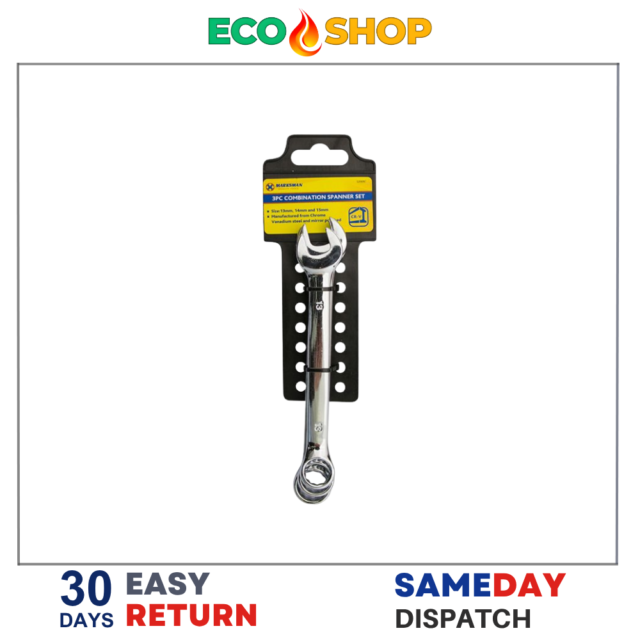 3-Piece Metric Combination Spanner Set | UK Trade